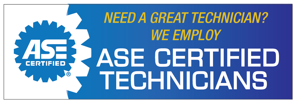 ASE Certified Technicians - 3' x 9' - Union Sign Co.