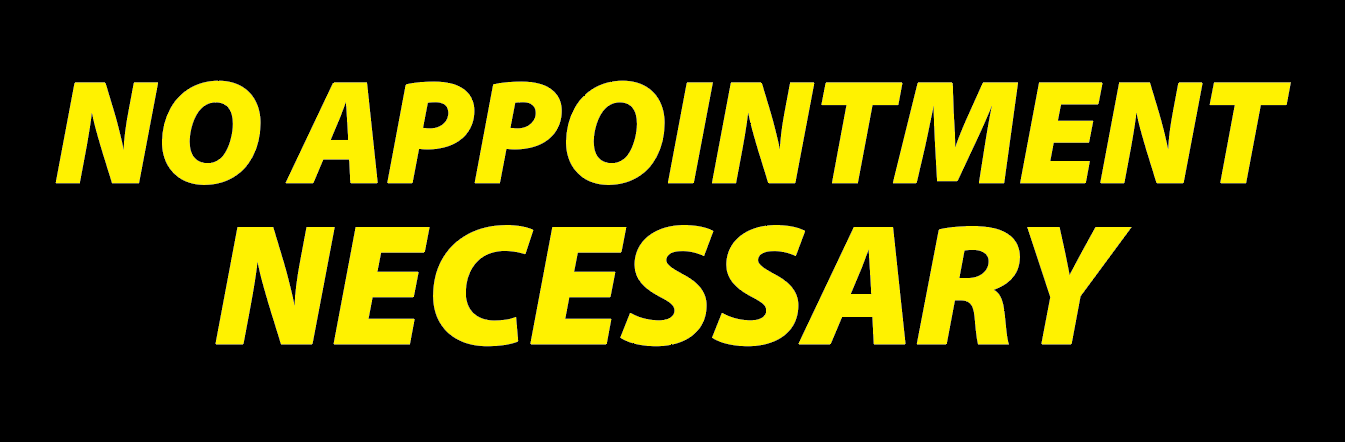 No Appointment Necessary - 3 ' x 9' - Union Sign Co.